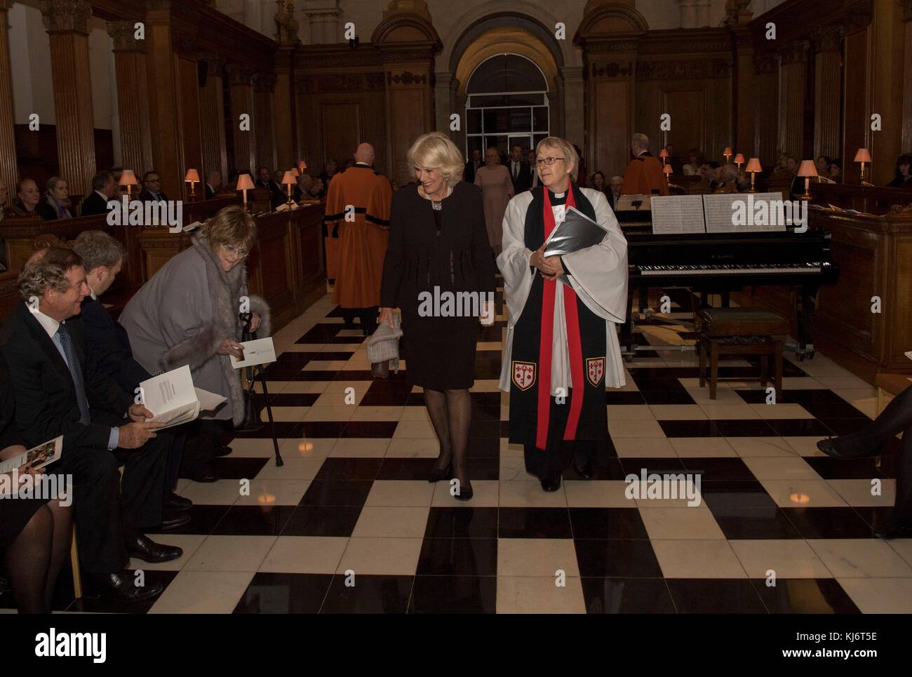 The Duchess of Cornwall with Canon Dr Alison Joyce at a service ...