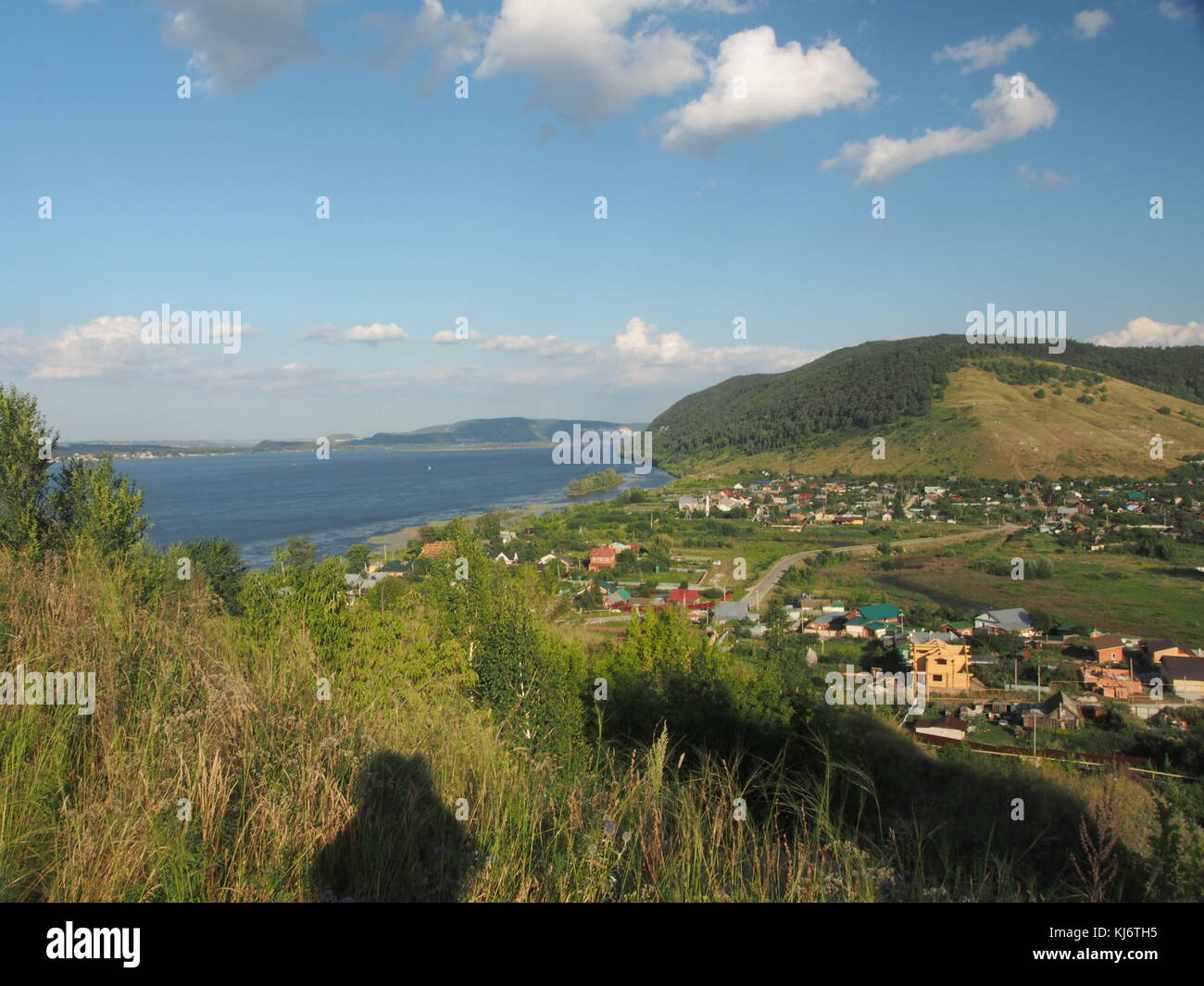 A view of the village of Shiryaevo in the Samara region of Russia ...