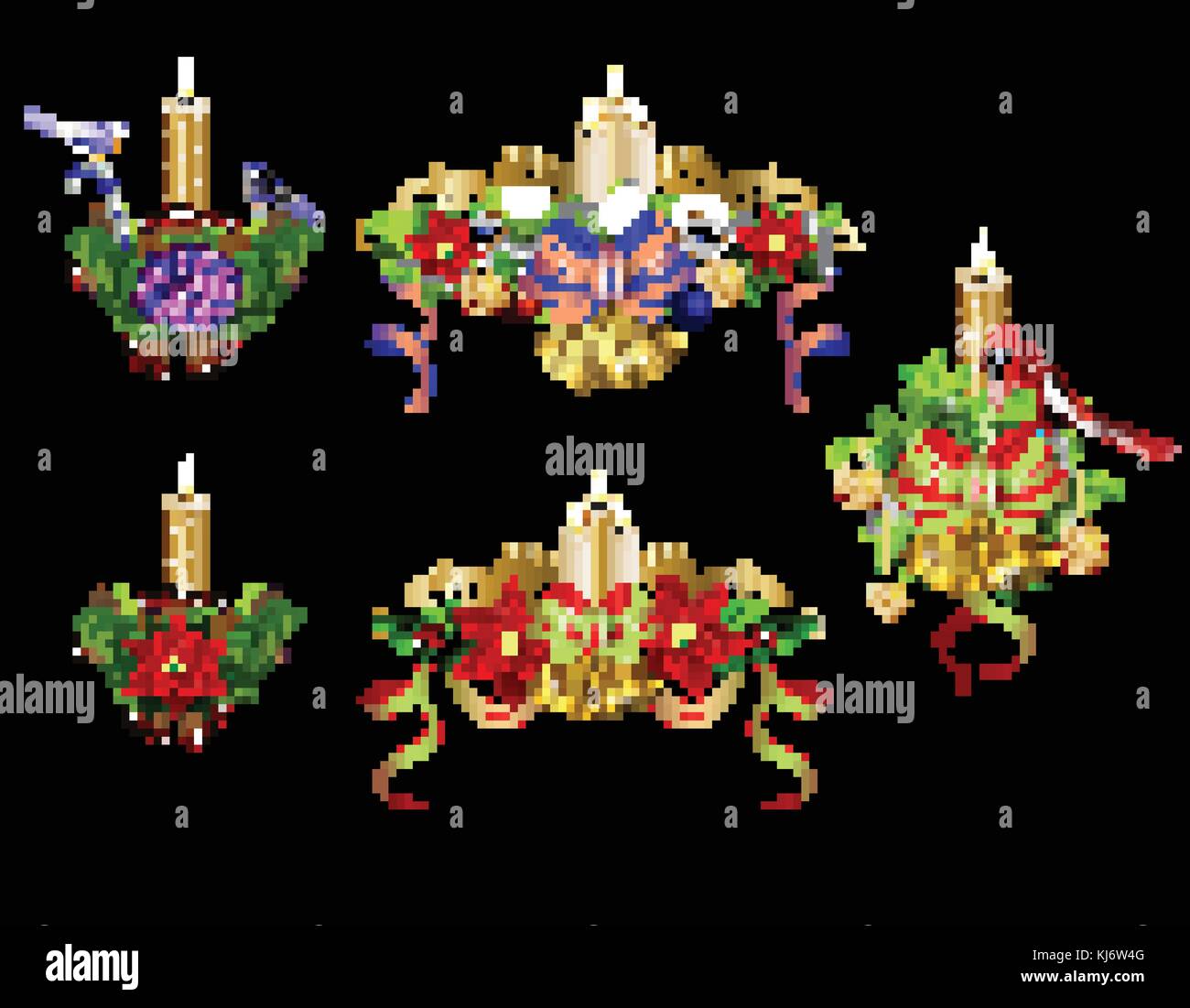 Christmas decoration with street light Stock Vector Image & Art - Alamy