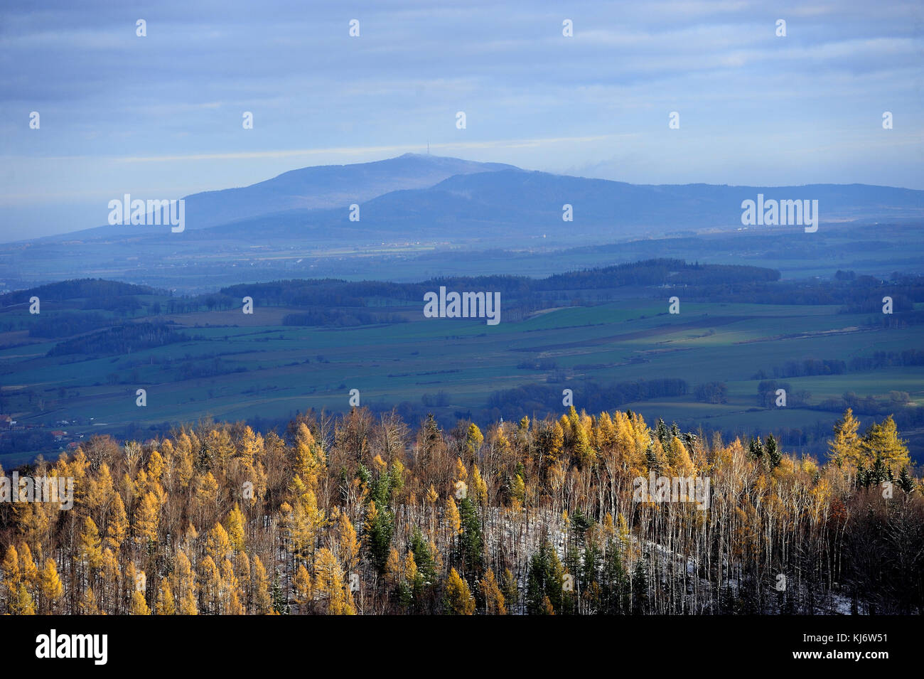 718 m above sea level, dolnoslaskie, landscape, mountain, poland ...