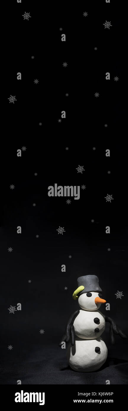Black Friday abstract photo. Happy Merry Christmas. Snowman made from ...