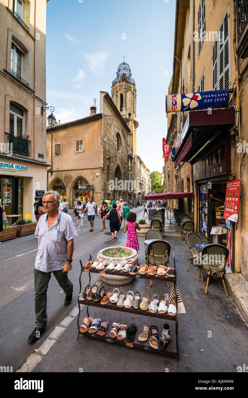 Street of the Aix en Provence, Provence, France, Europe Stock Photo - Alamy