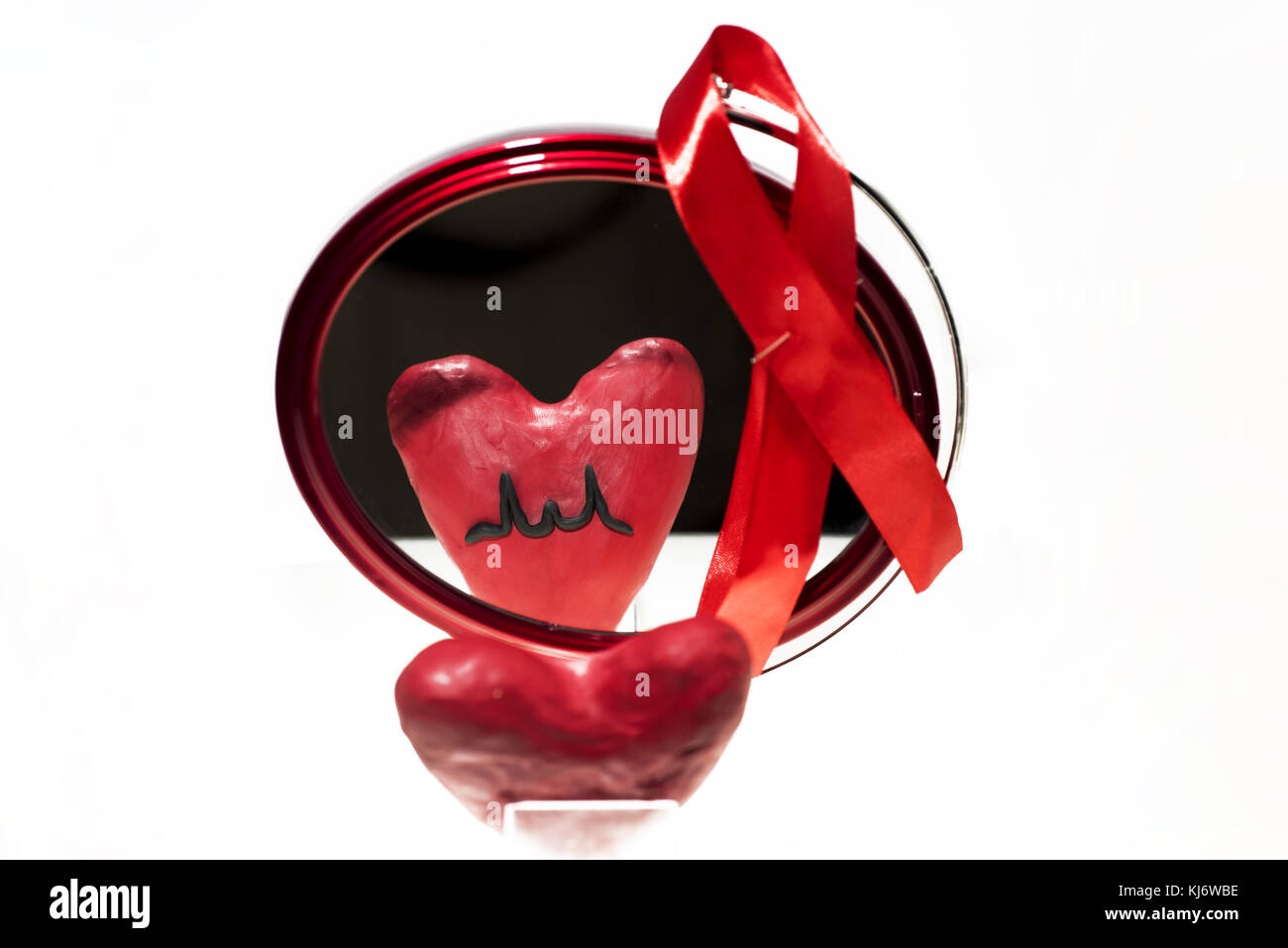 World AIDS Day abstract photo. Isolated on white background Stock Photo ...