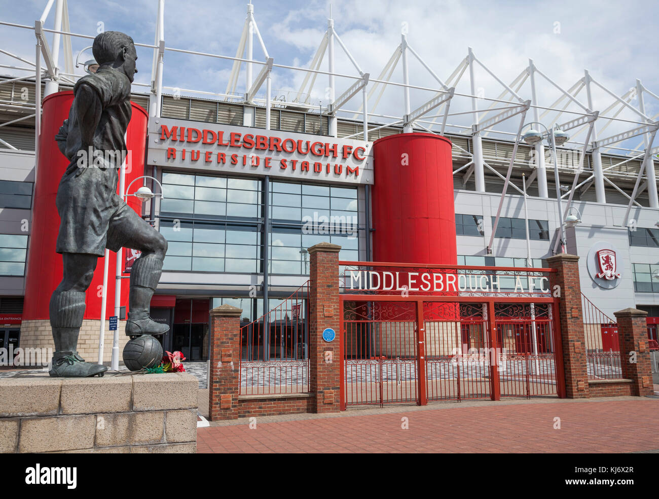 Statue of George Hardwick outside Middlesbrough Football Club,England ...