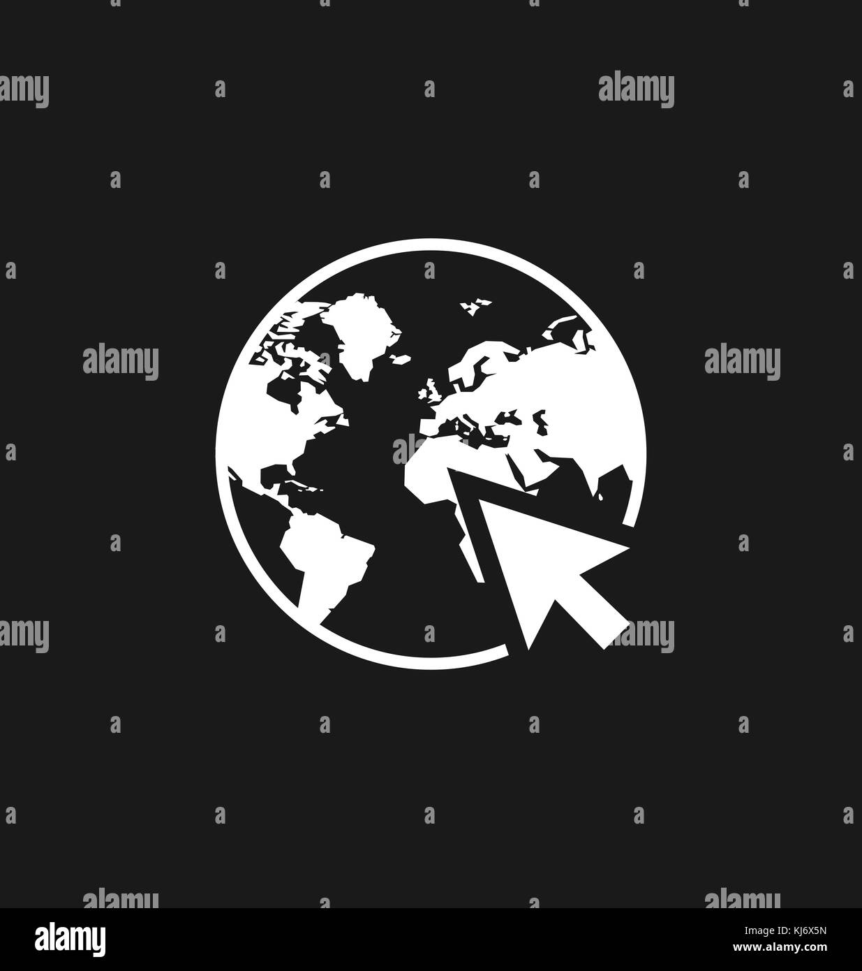 Internet Earth Vector