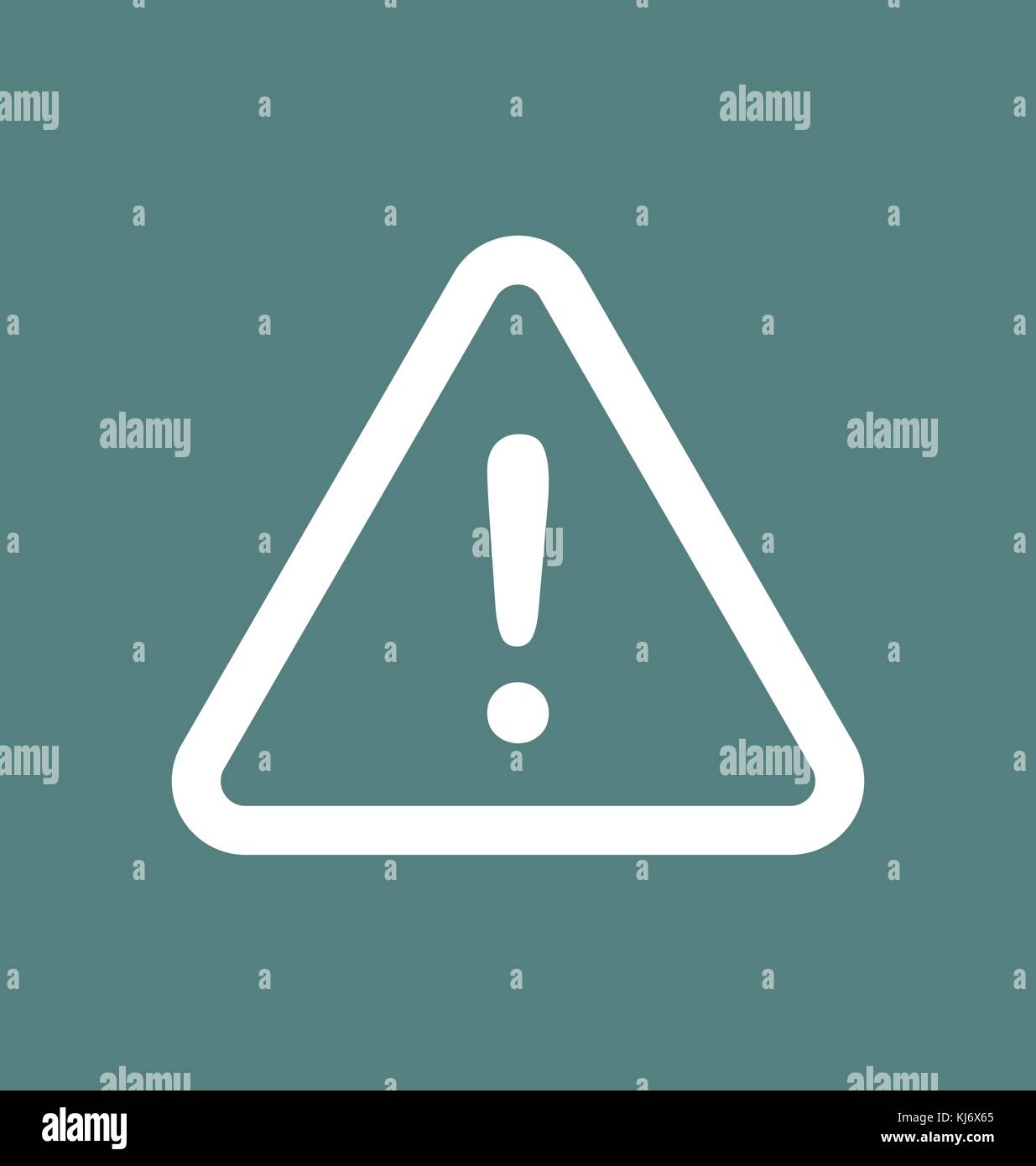 Caution icon / sign in flat style isolated. Warning symbol for your web ...