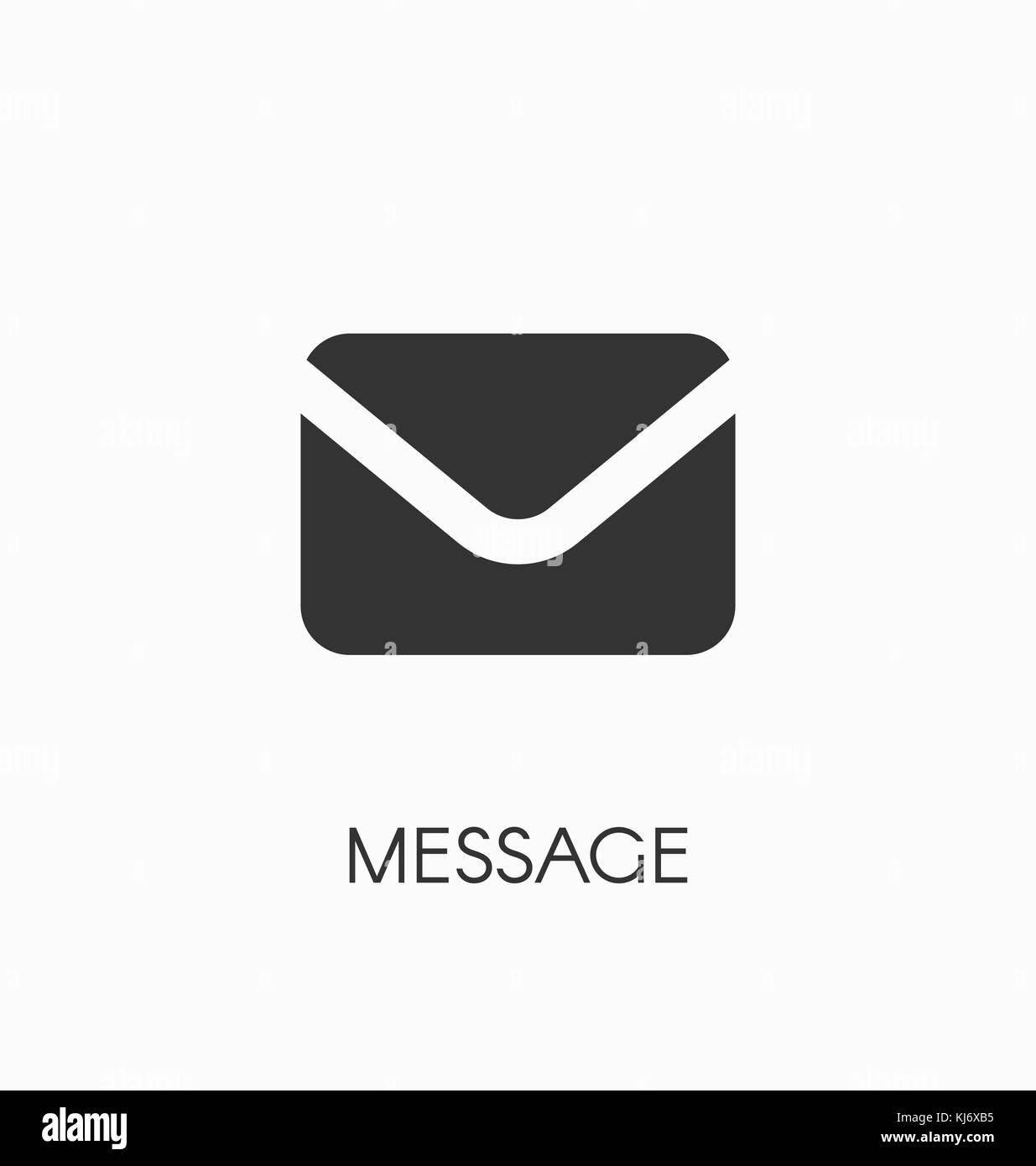 Message icon vector sign Stock Vector Image & Art - Alamy