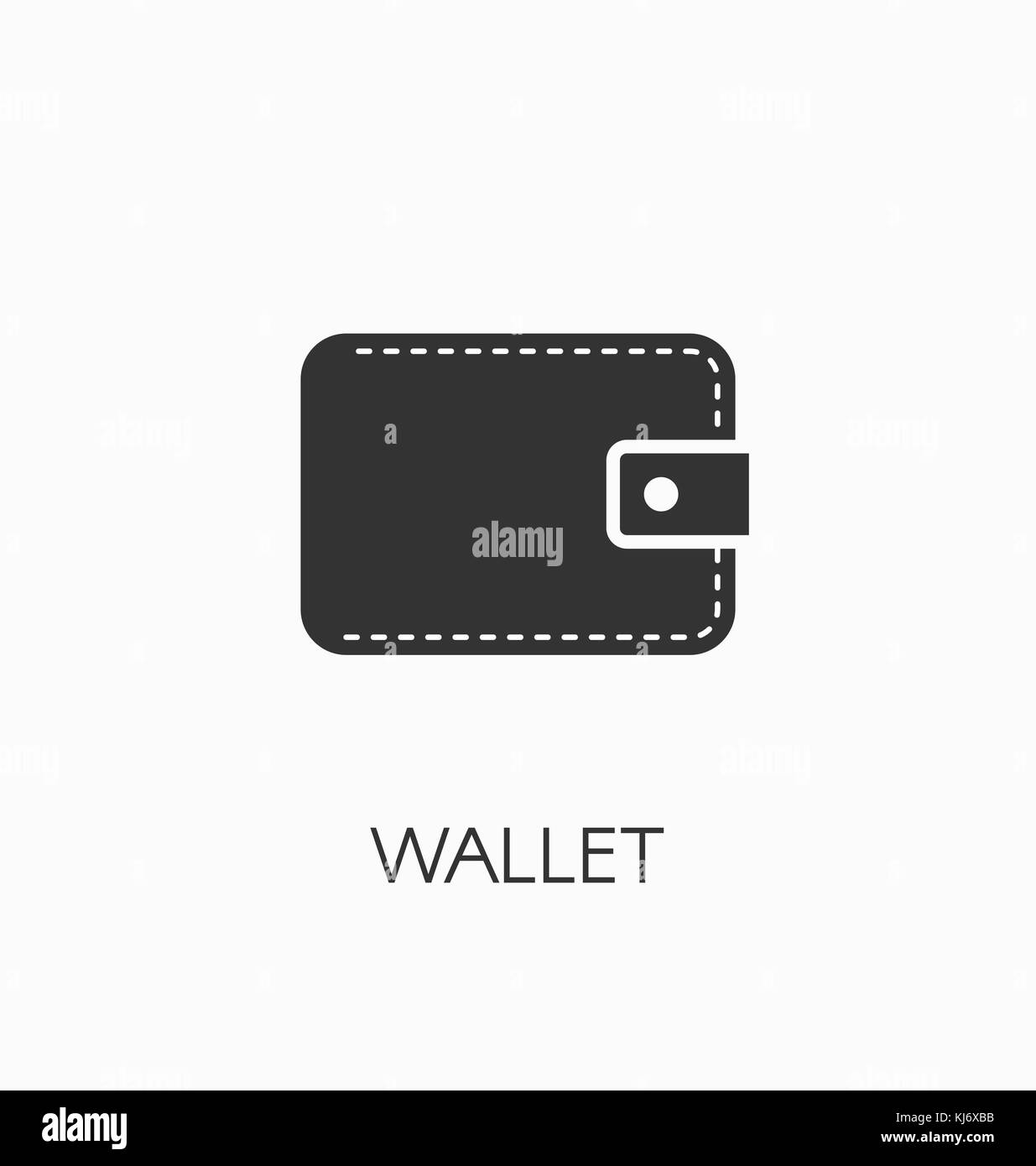 Wallet simple vector icon Stock Vector Images - Alamy