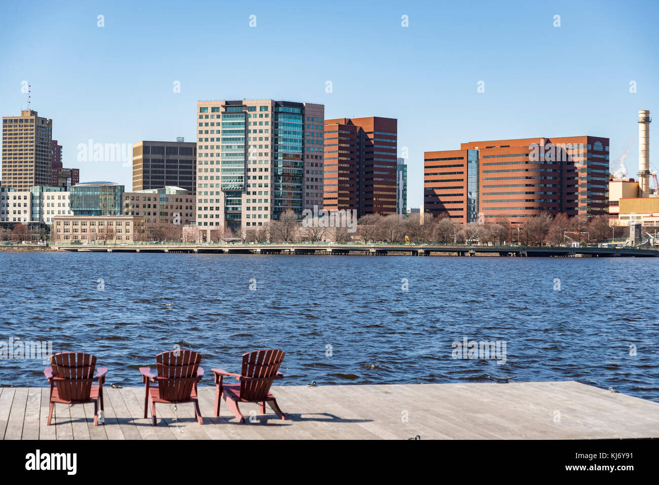 Boston city skyline Stock Photo - Alamy