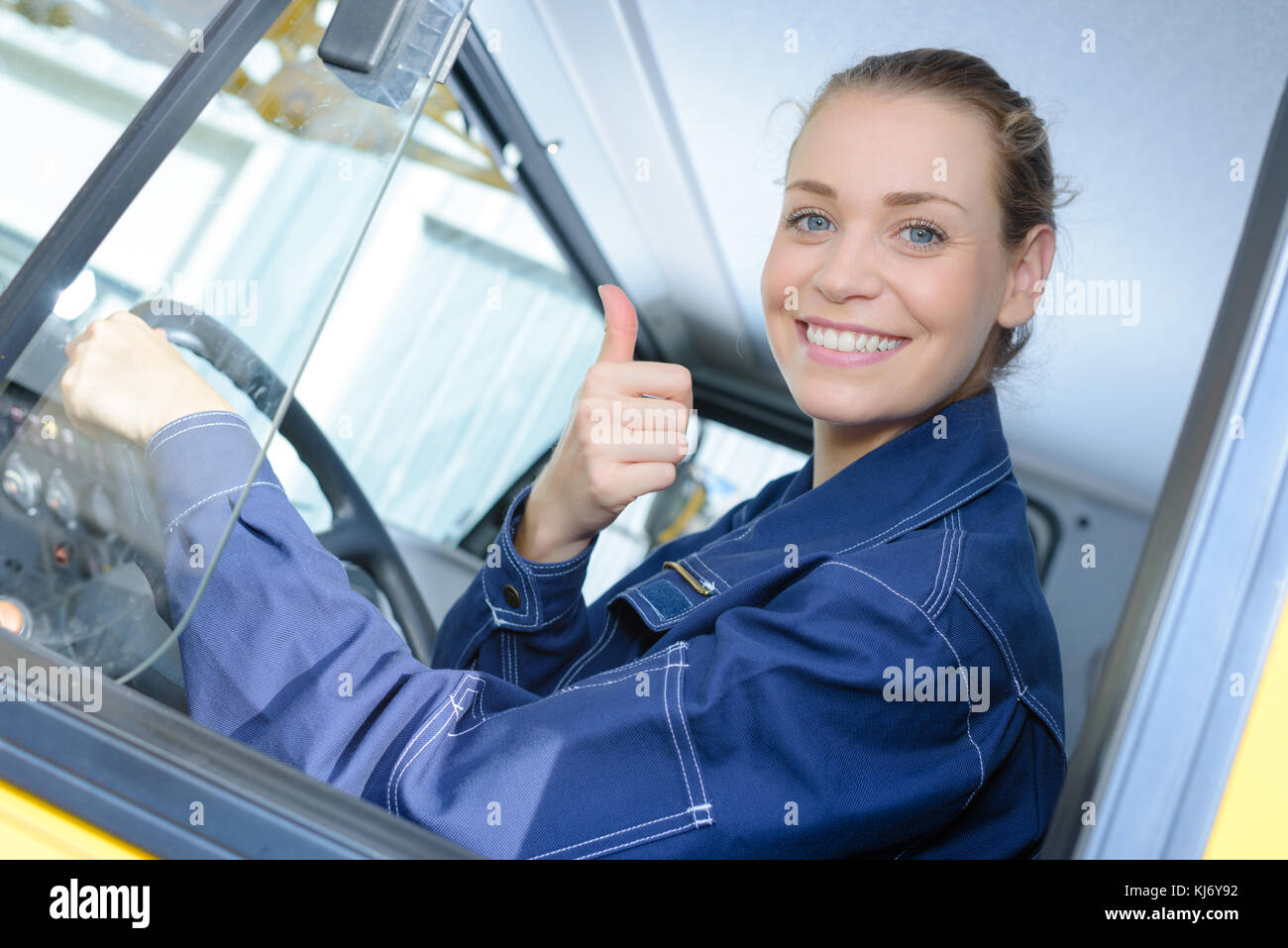 Female heavy equipment operator hi-res stock photography and images - Alamy