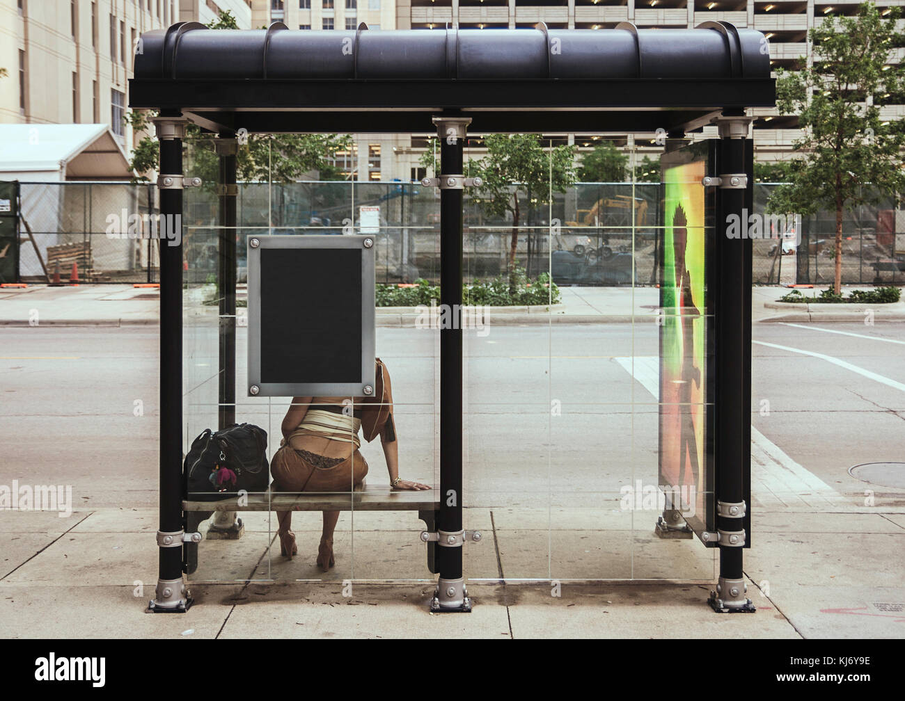 American bench bus hi-res stock photography and images - Alamy