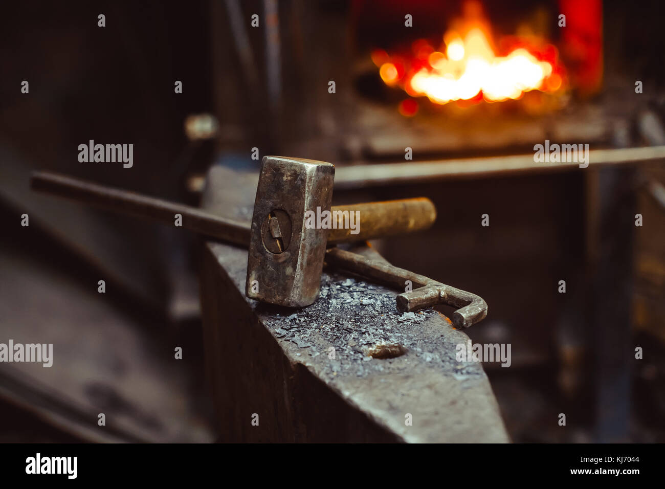 Tools in the forge Stock Photo - Alamy