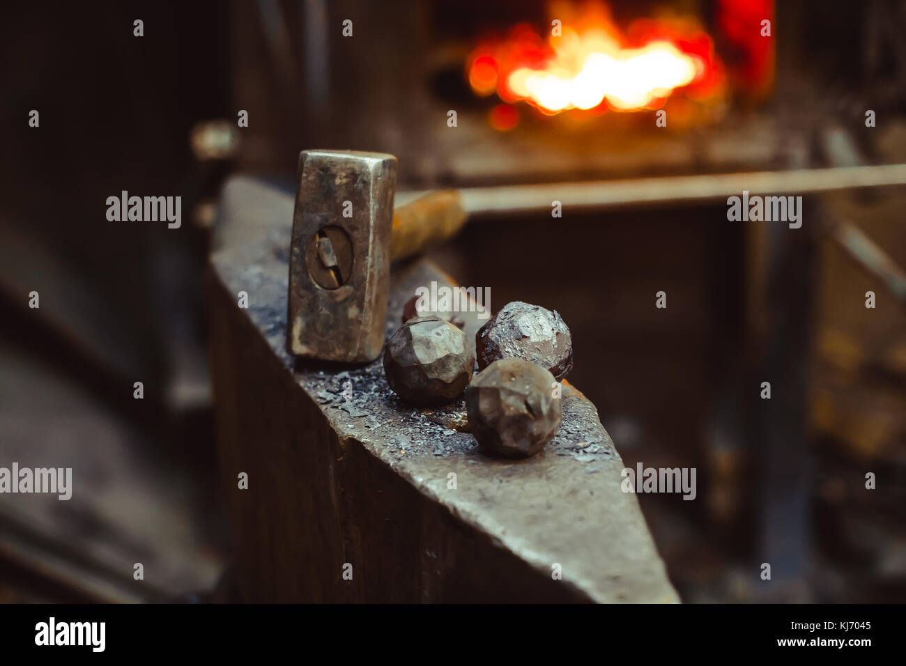 Tools in the forge Stock Photo - Alamy