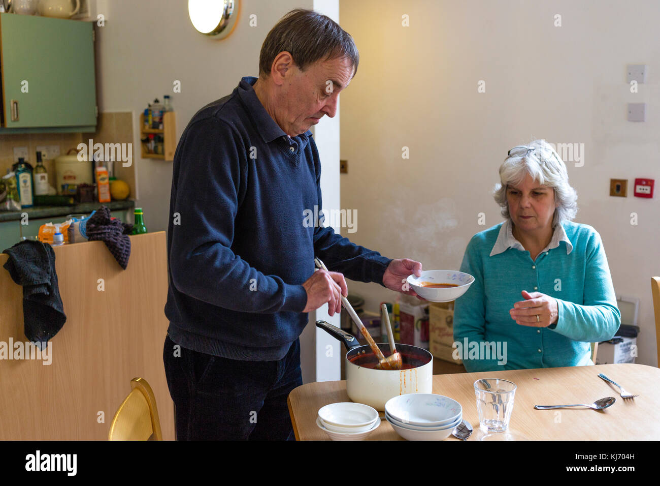 Communal eating hi-res stock photography and images - Alamy