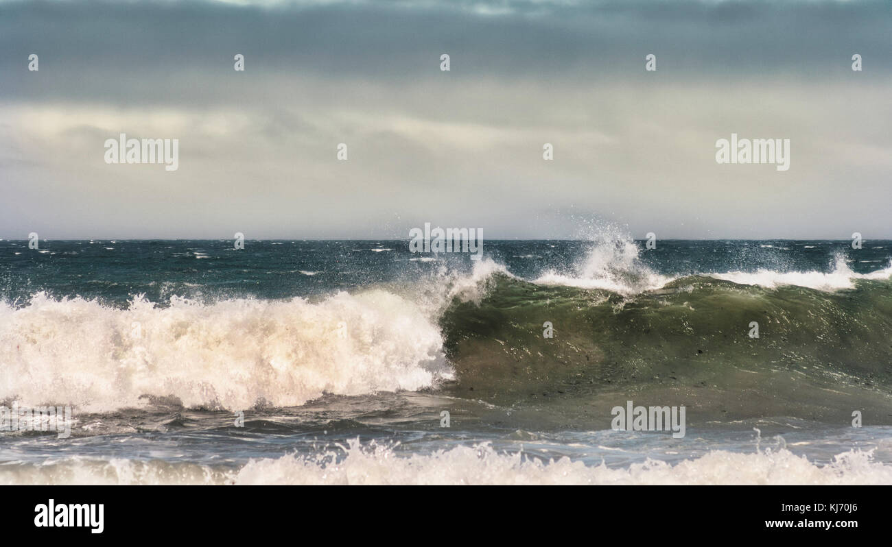 Pacific ocean wave tube, California Stock Photo - Alamy