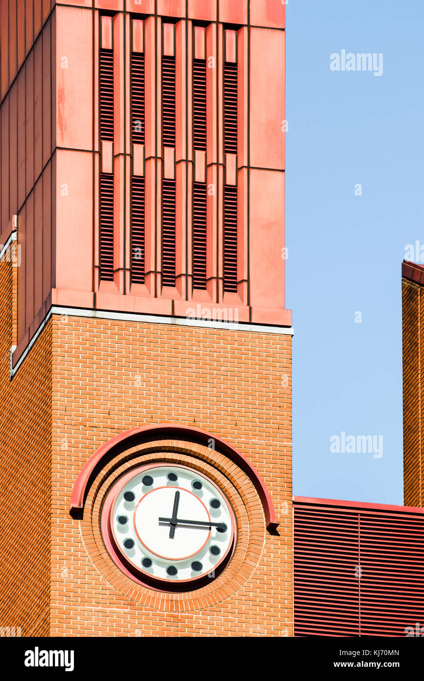 Clock tower of the British library, in London, England Stock Photo - Alamy