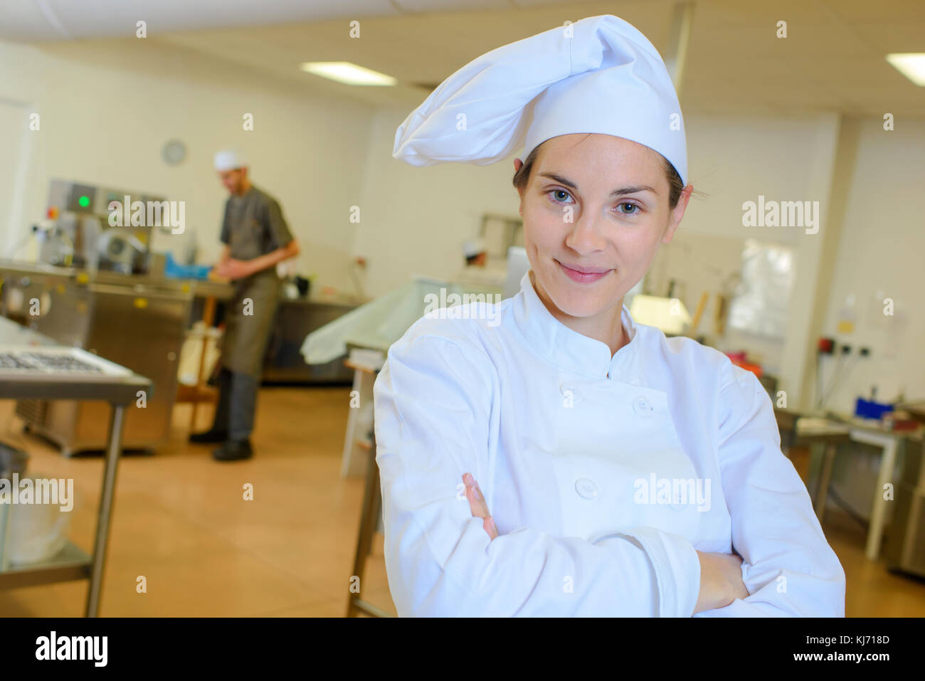 cook posing the kitchen Stock Photo - Alamy