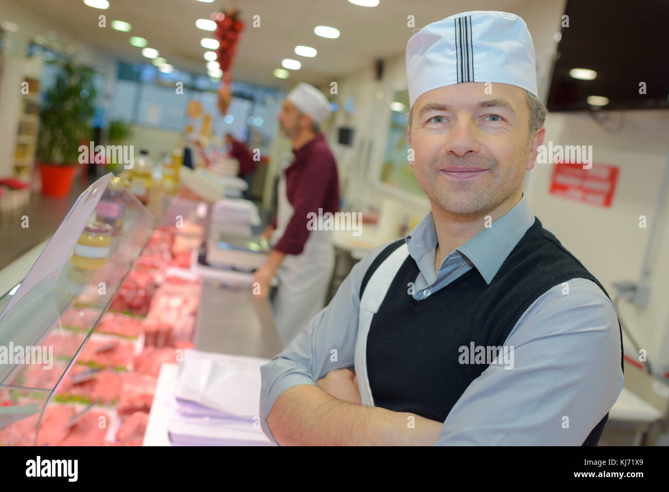 meat supermarket section Stock Photo - Alamy
