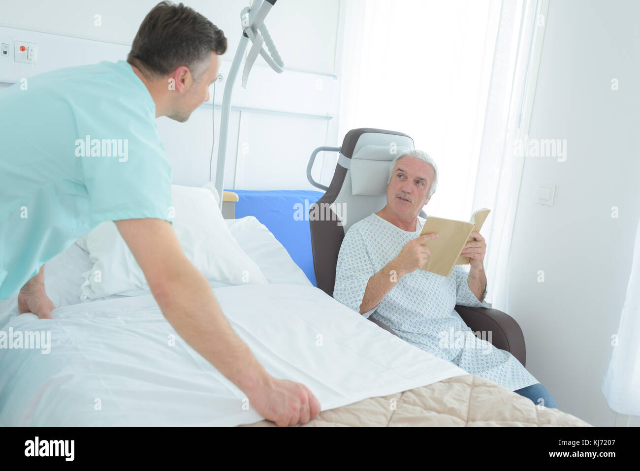 patient relaxing during his recovery Stock Photo - Alamy