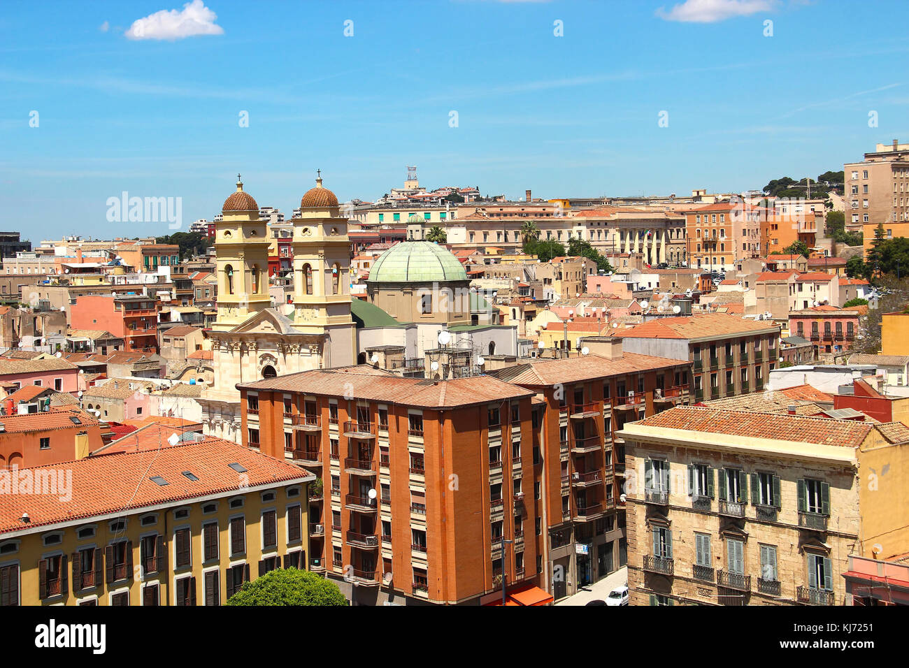 Cityscape of Cagliari, Sardinia, Italy Stock Photo - Alamy