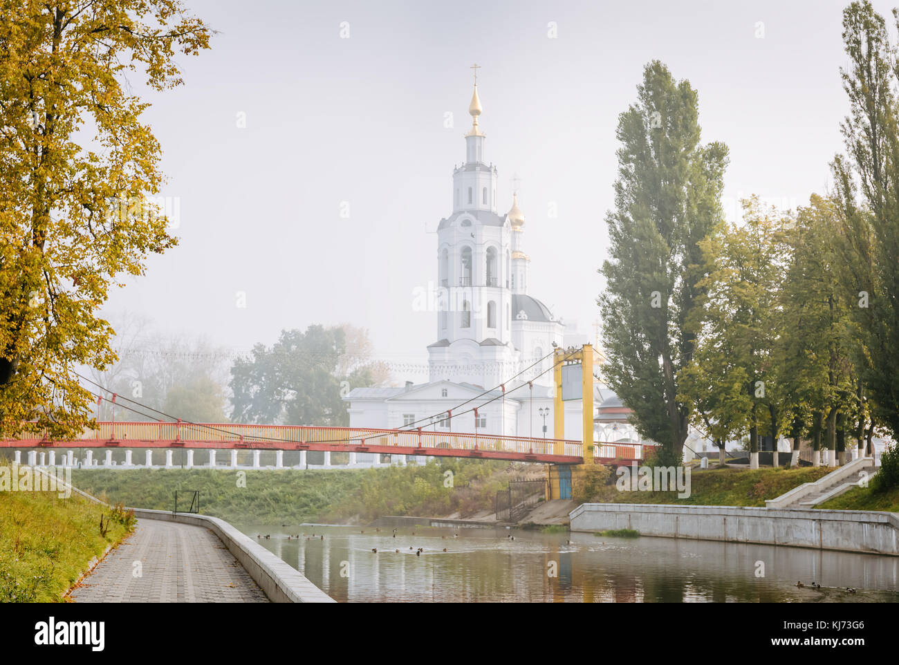 Epiphany Cathedral in mist Stock Photo - Alamy
