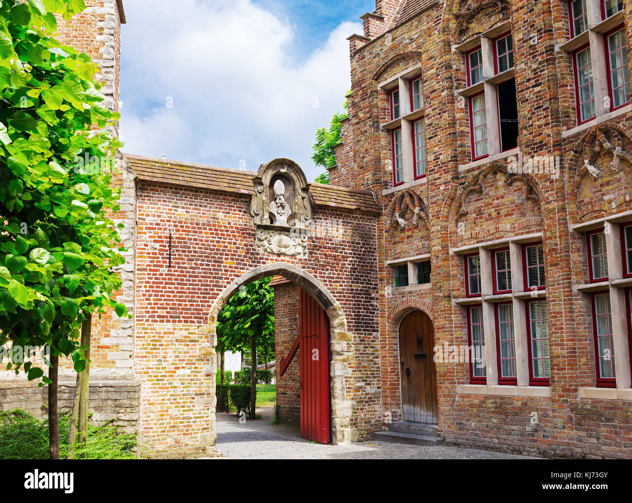 Old gate in Bruges Stock Photo - Alamy