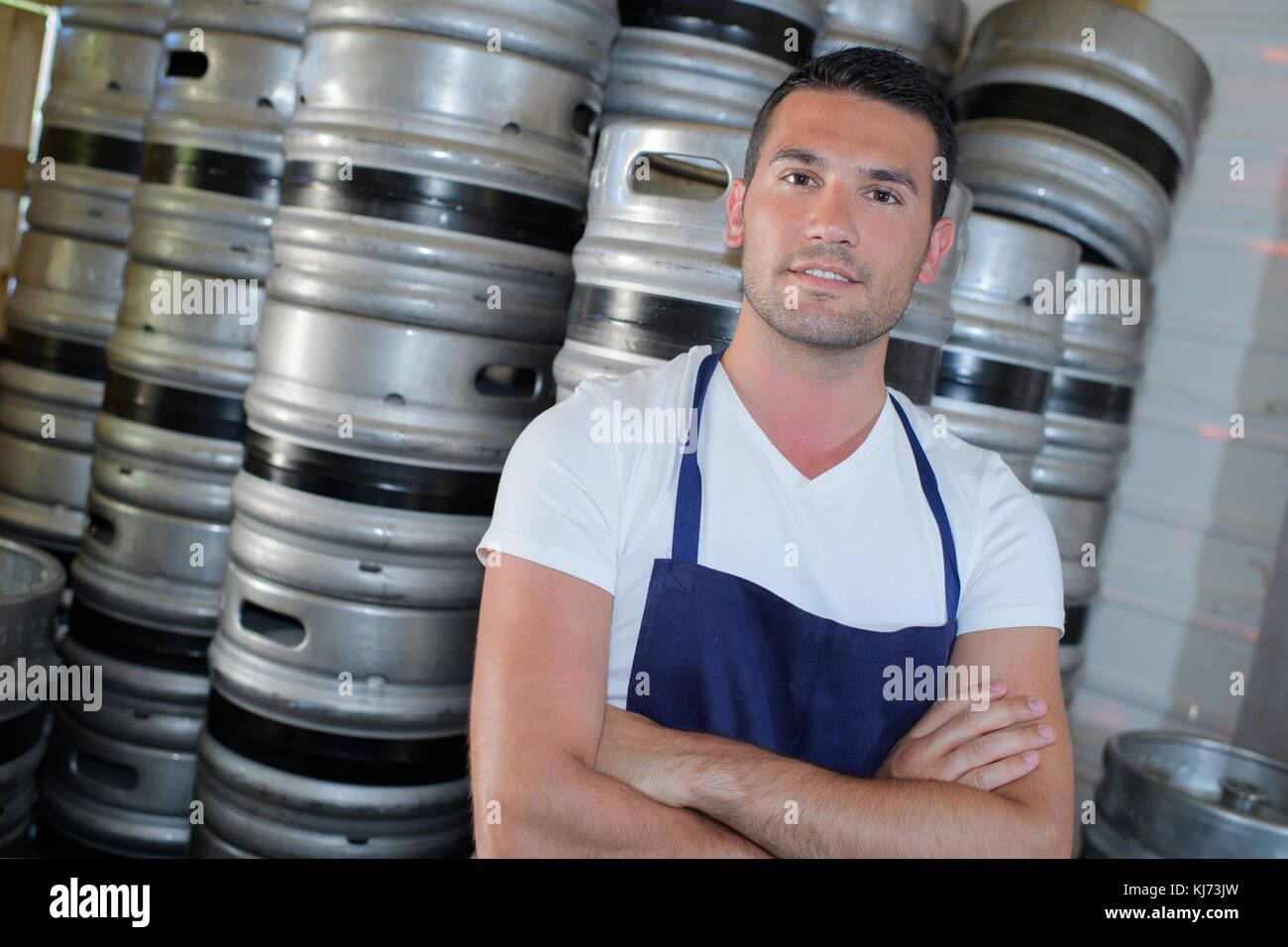 Metal kegs in beer production hi-res stock photography and images - Alamy