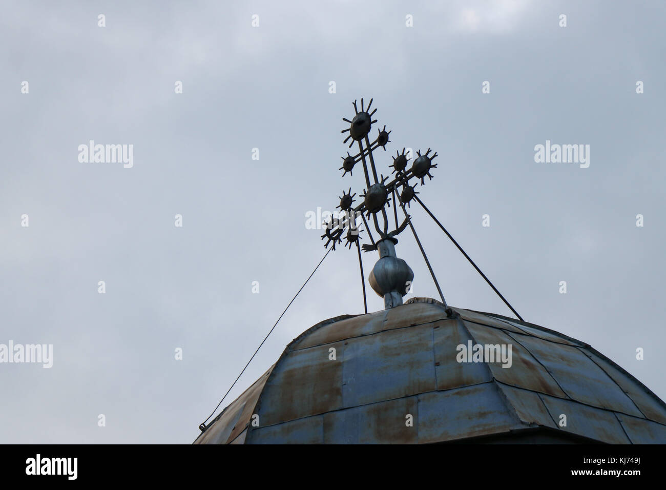 Iron cross on sheet church Stock Photo - Alamy