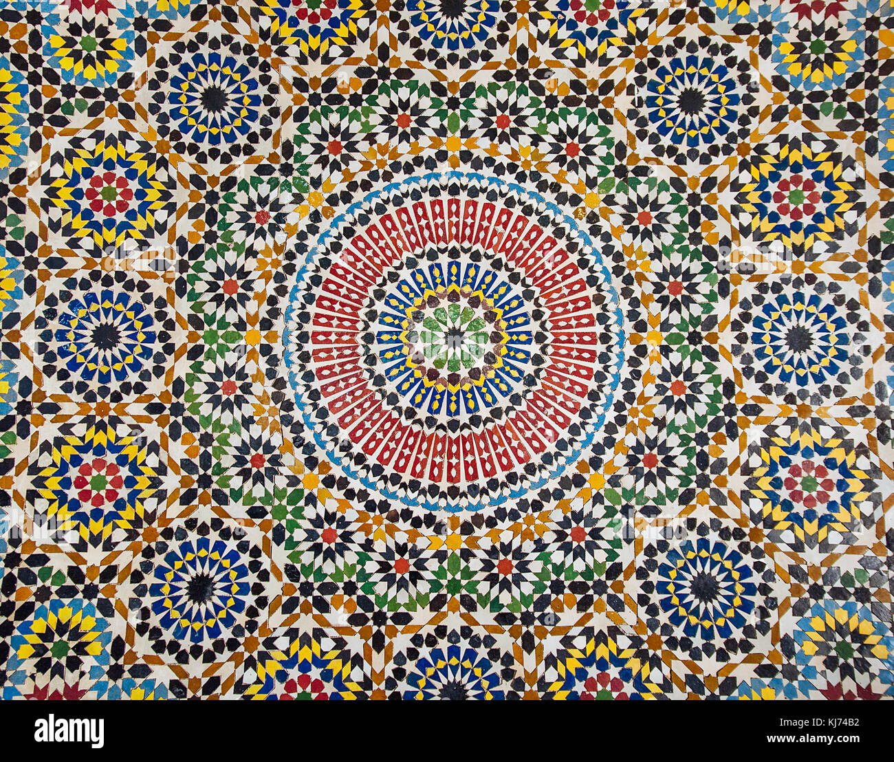 Geometrical colorful middle east tile Stock Photo - Alamy