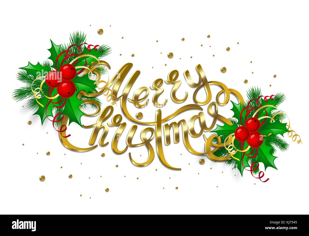 Christmas card calligraphy Cut Out Stock Images & Pictures - Alamy