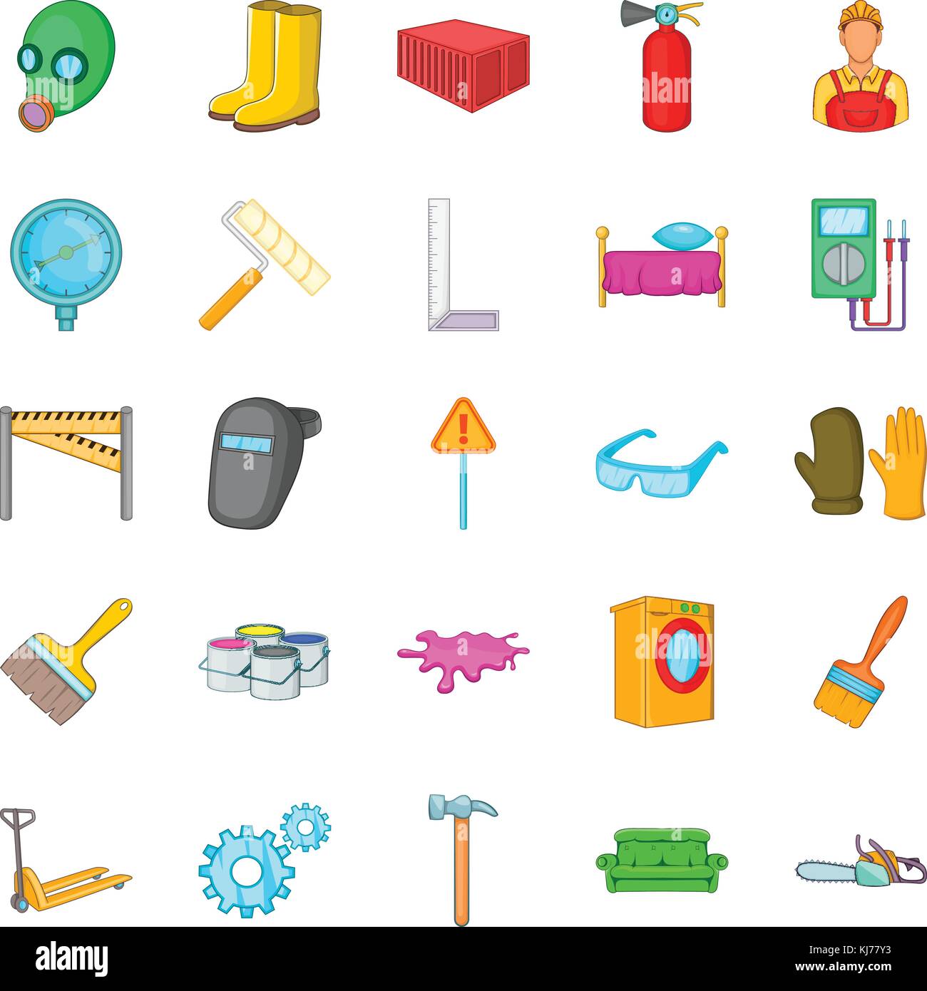 Own accommodation icons set, cartoon style Stock Vector Image & Art - Alamy
