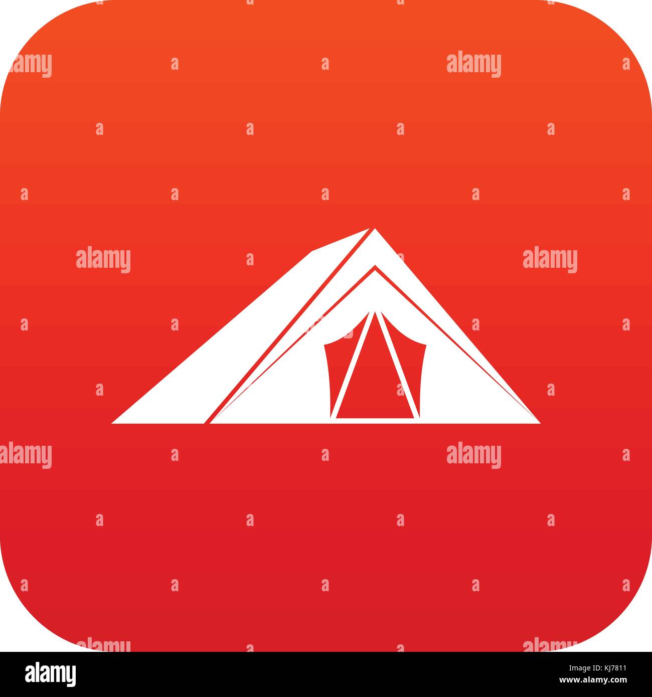 Tent icon digital red Stock Vector Image & Art - Alamy