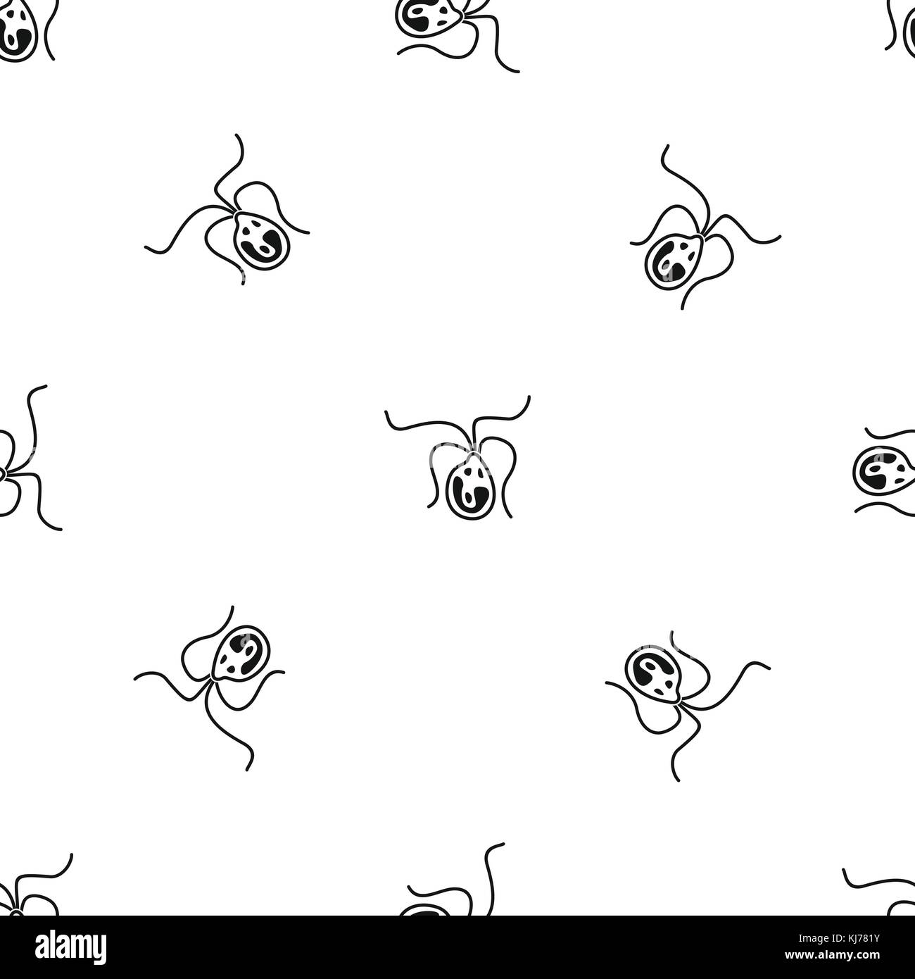 Bacterial cell pattern seamless black Stock Vector Image & Art - Alamy