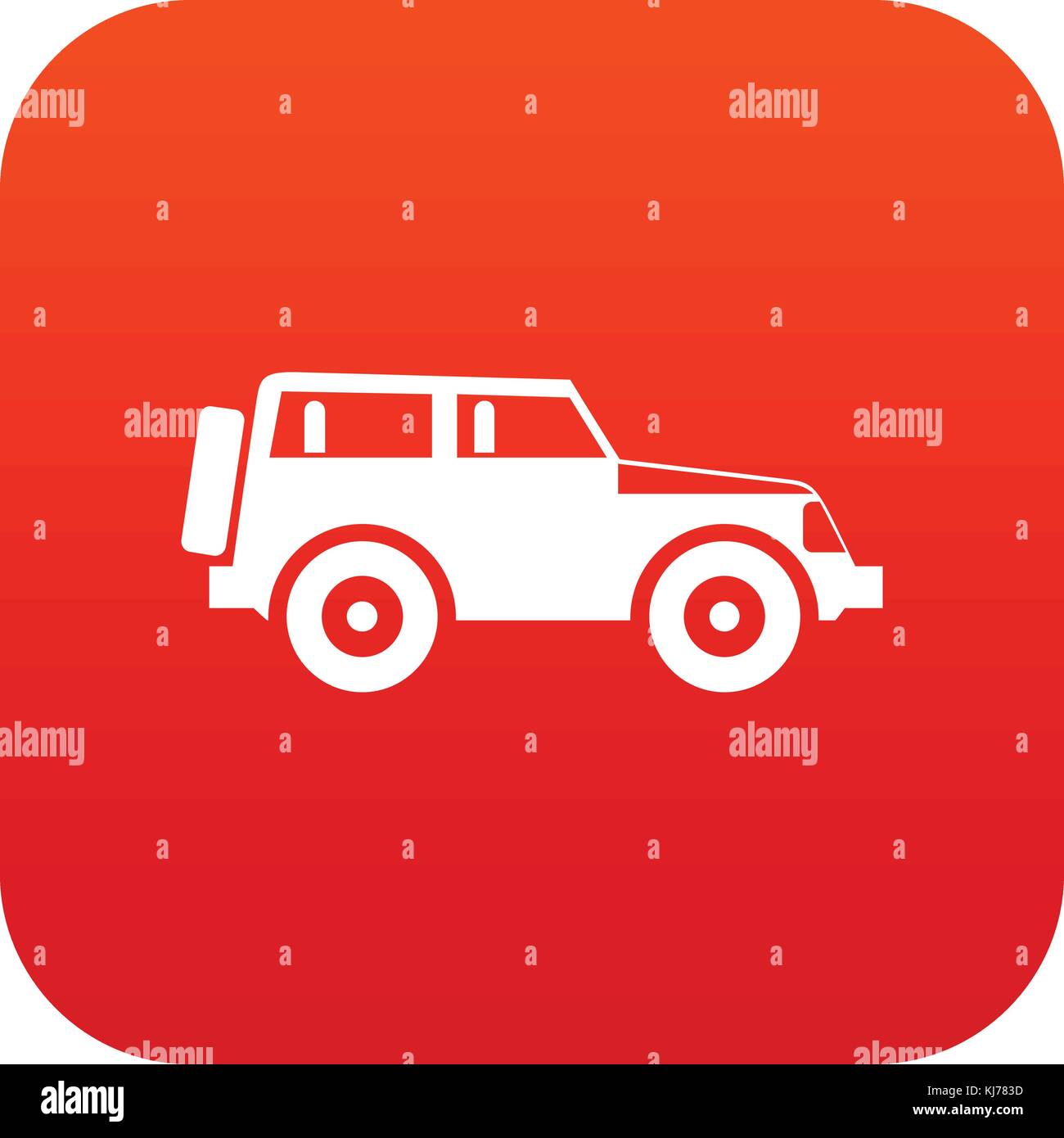 Jeep wrangler red Stock Vector Images - Alamy