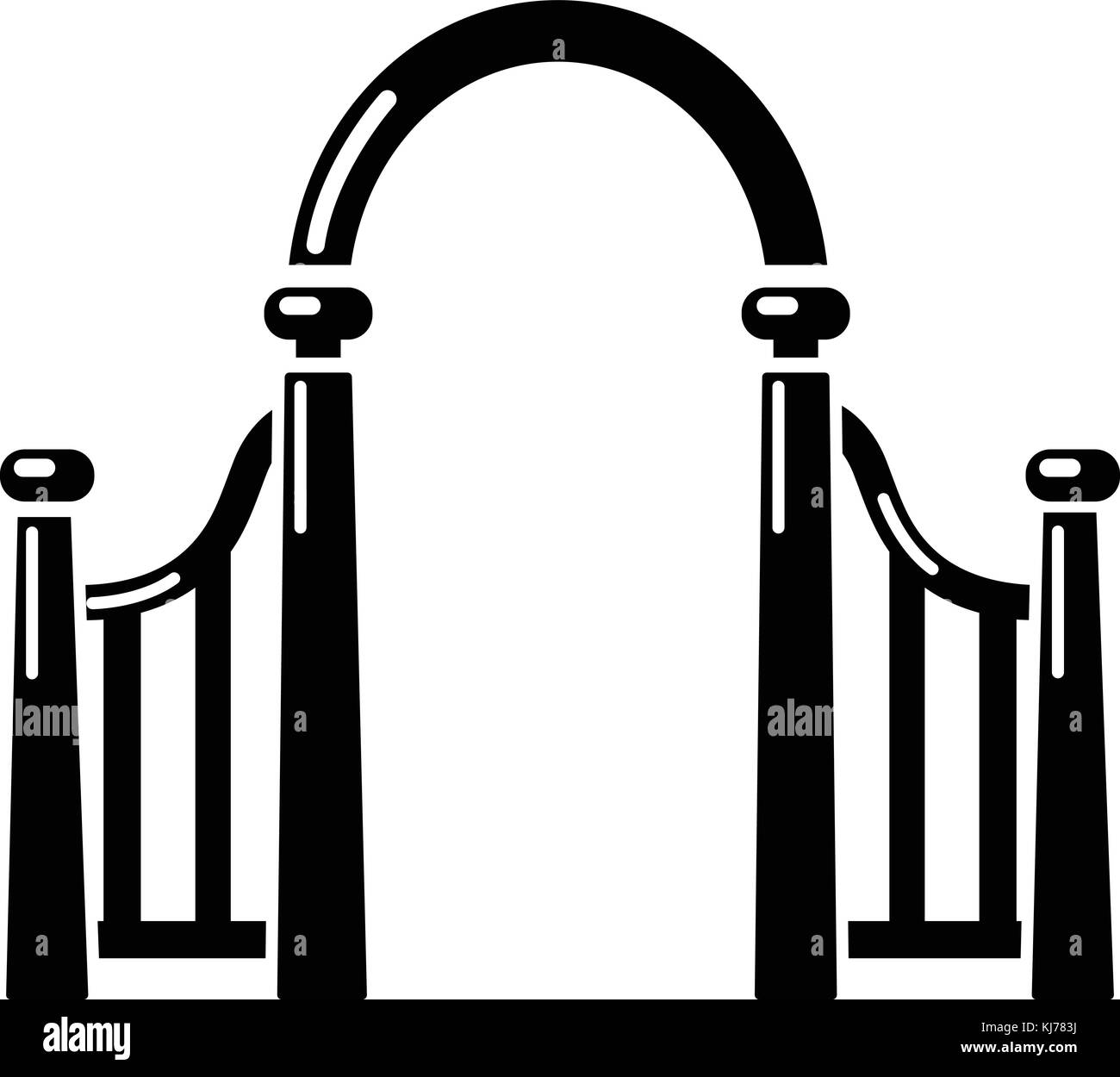 Archway metal icon, simple black style Stock Vector Image & Art - Alamy