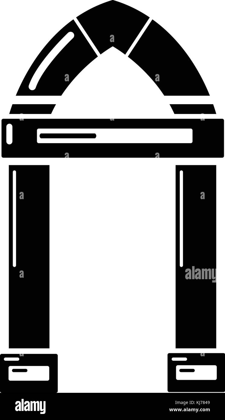 Archway decorative icon, simple black style Stock Vector Image & Art ...
