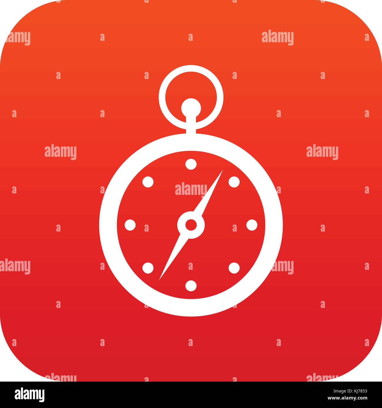 Compass icon digital red Stock Vector Image & Art - Alamy