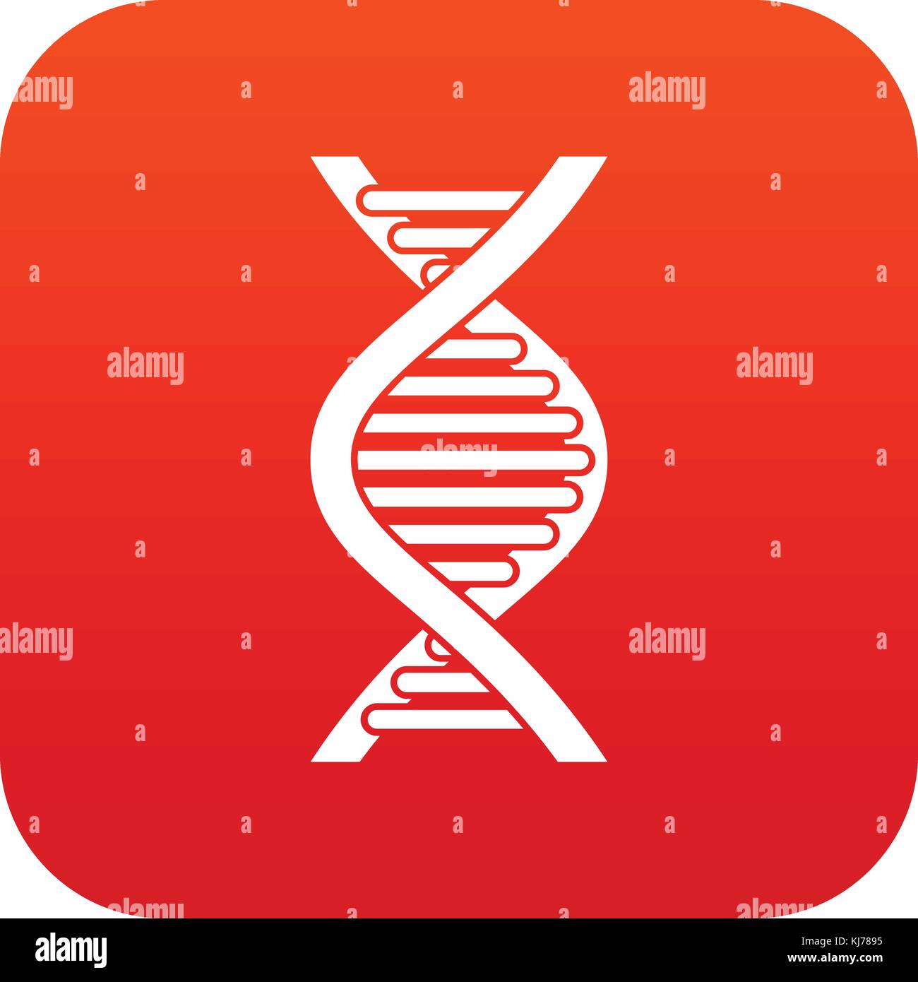 DNA strand icon digital red Stock Vector Image & Art - Alamy