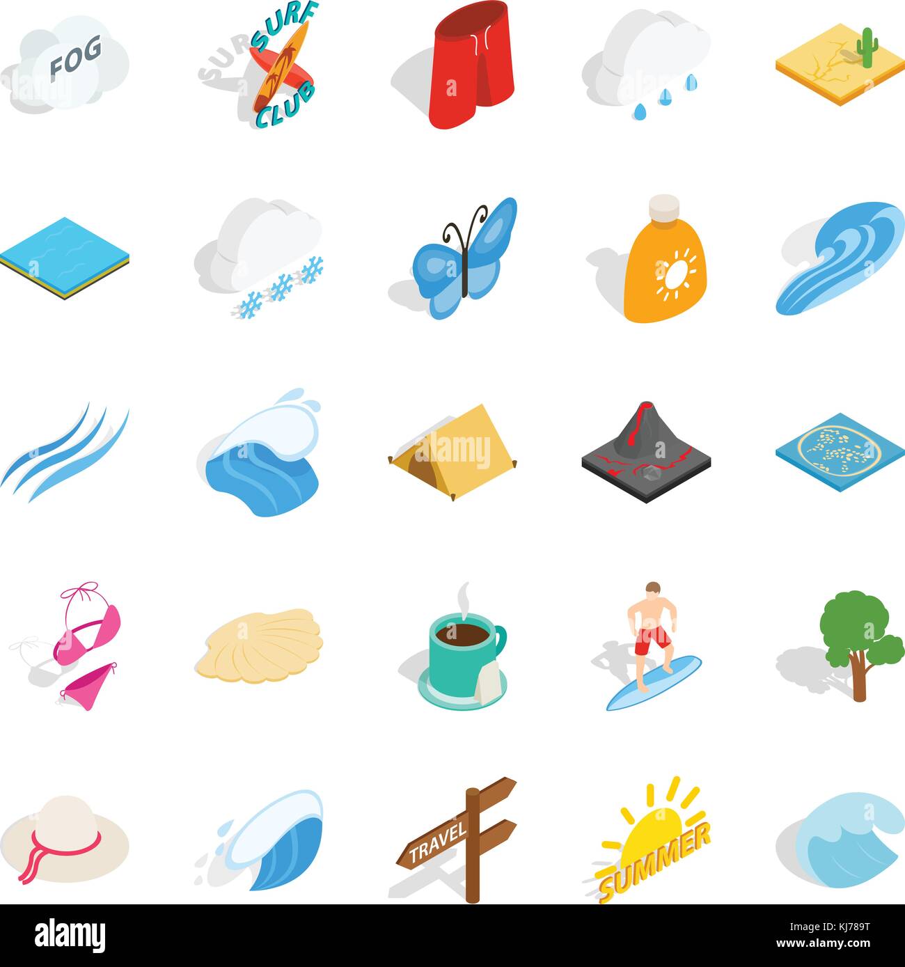 Water things icons set, isometric style Stock Vector Image & Art - Alamy