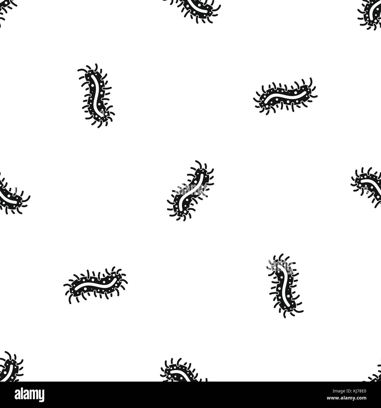 Cell of dangerous virus pattern seamless black Stock Vector Image & Art ...