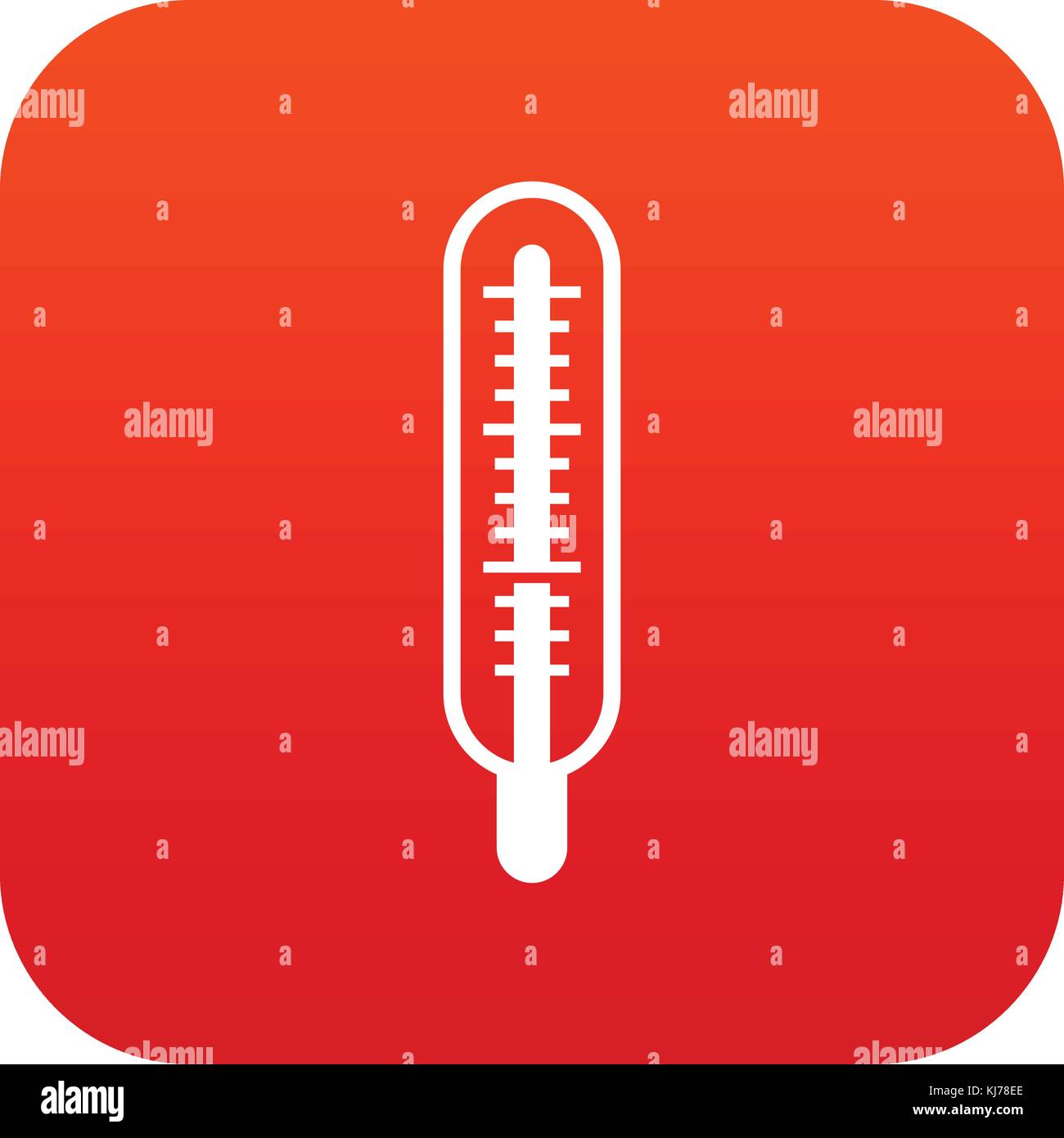 Medical thermometer icon digital red Stock Vector Image & Art - Alamy