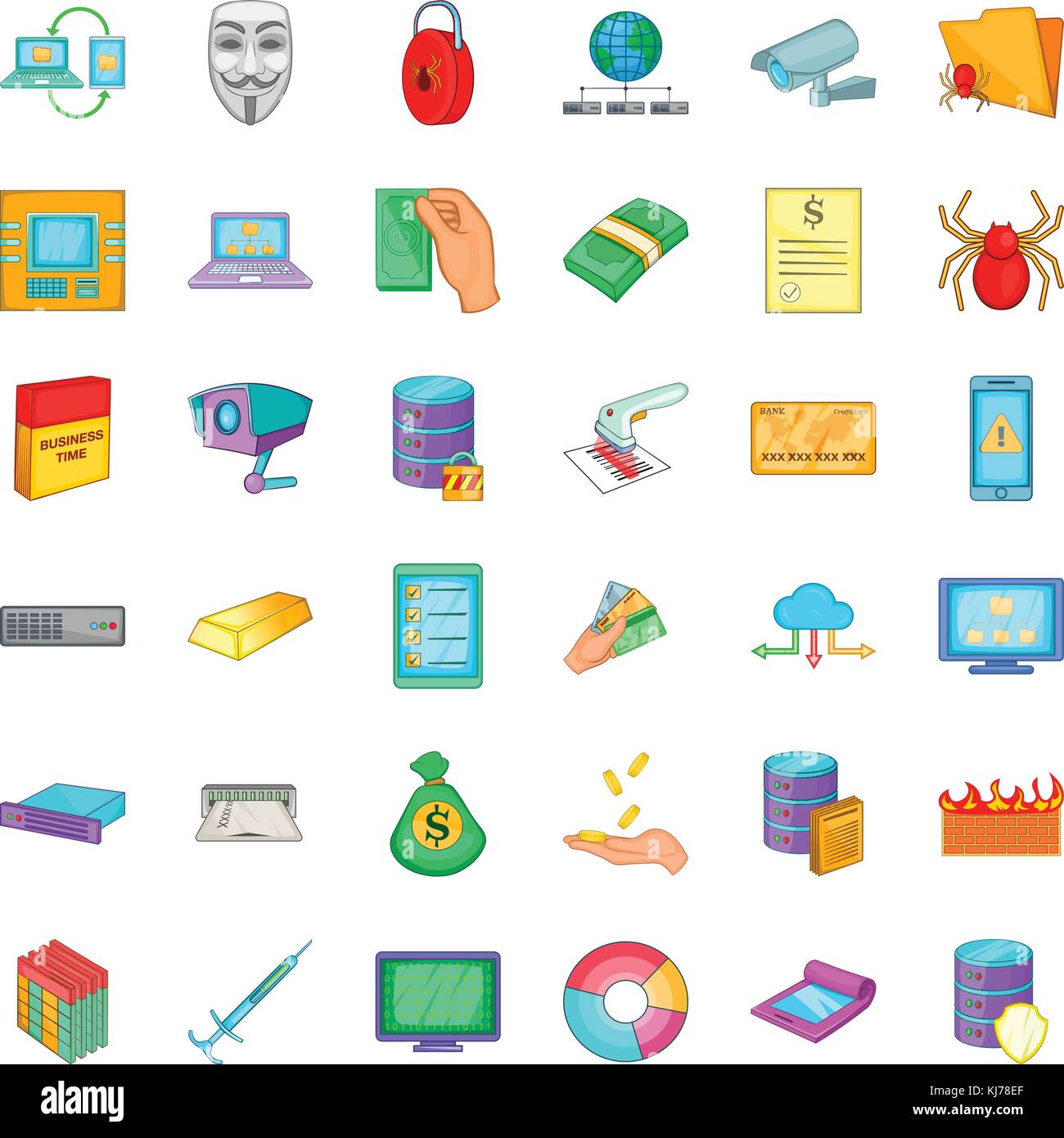 Code reader icons set, cartoon style Stock Vector Image & Art - Alamy