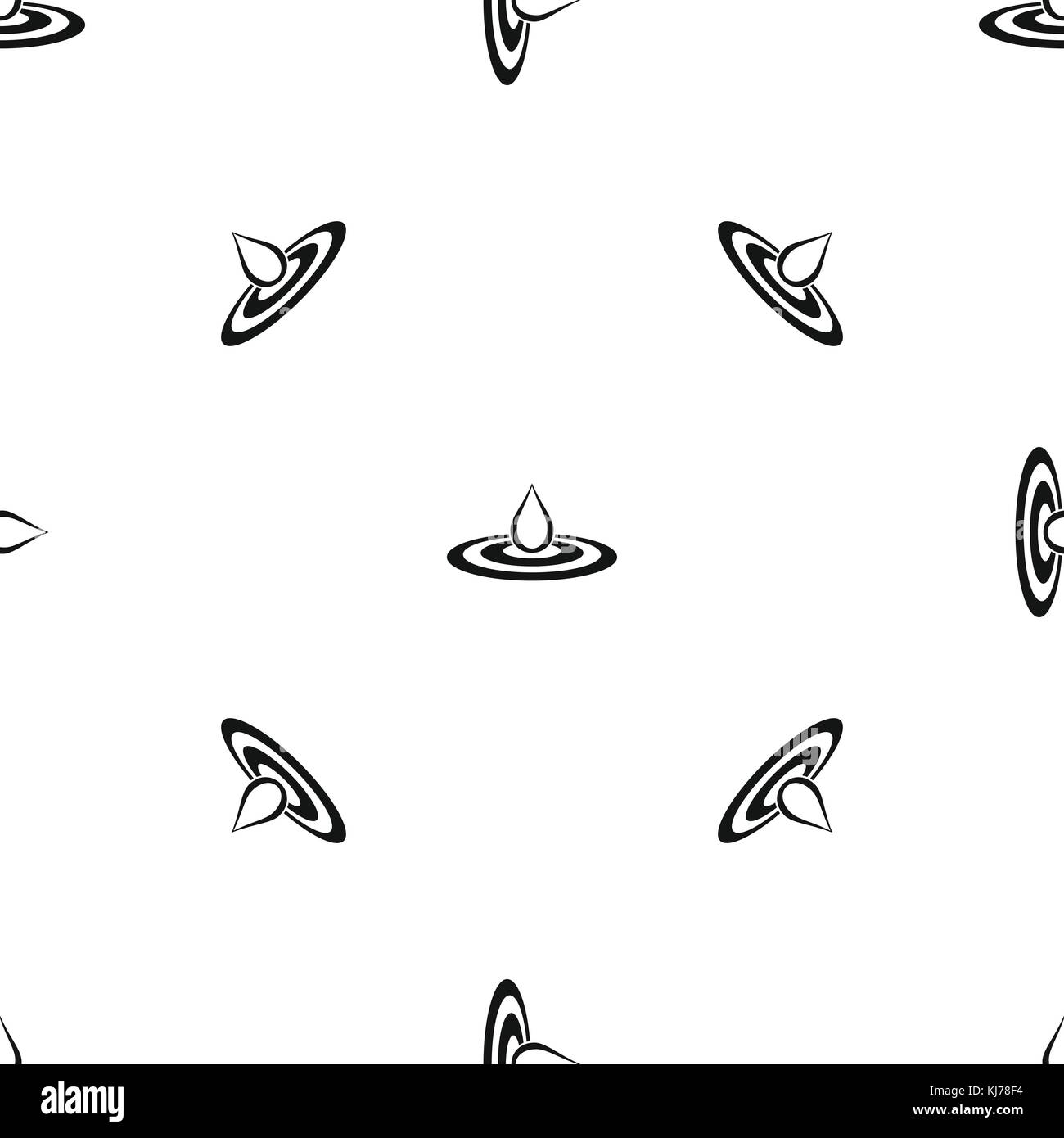 Water drop and spill pattern seamless black Stock Vector Image & Art ...