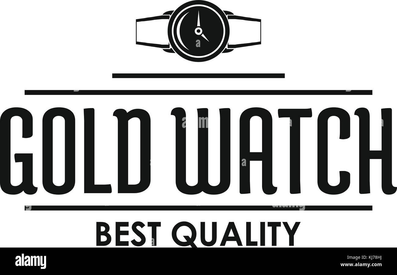 Jewelry watch logo, simple black style Stock Vector Image & Art - Alamy