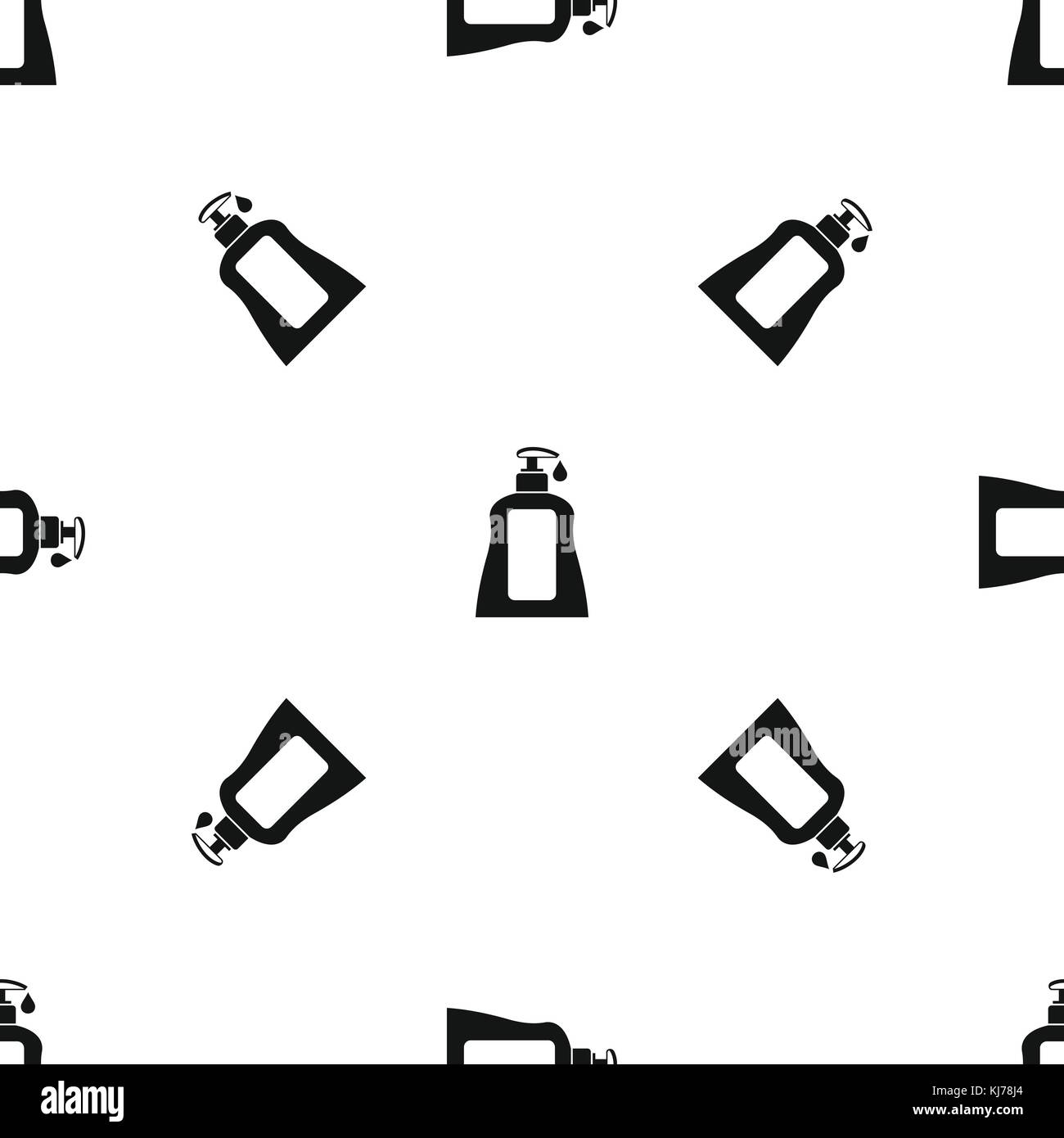 Body care lotion pattern seamless black Stock Vector Image & Art - Alamy