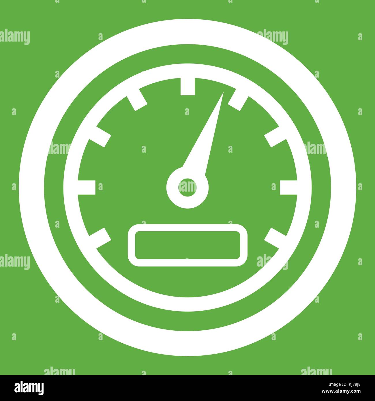 Speedometer icon green Stock Vector Image & Art - Alamy