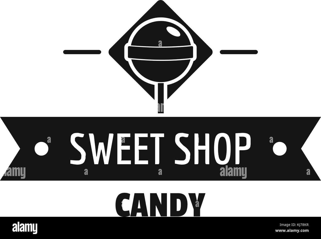 Candy shop logo, simple black style Stock Vector Image & Art - Alamy