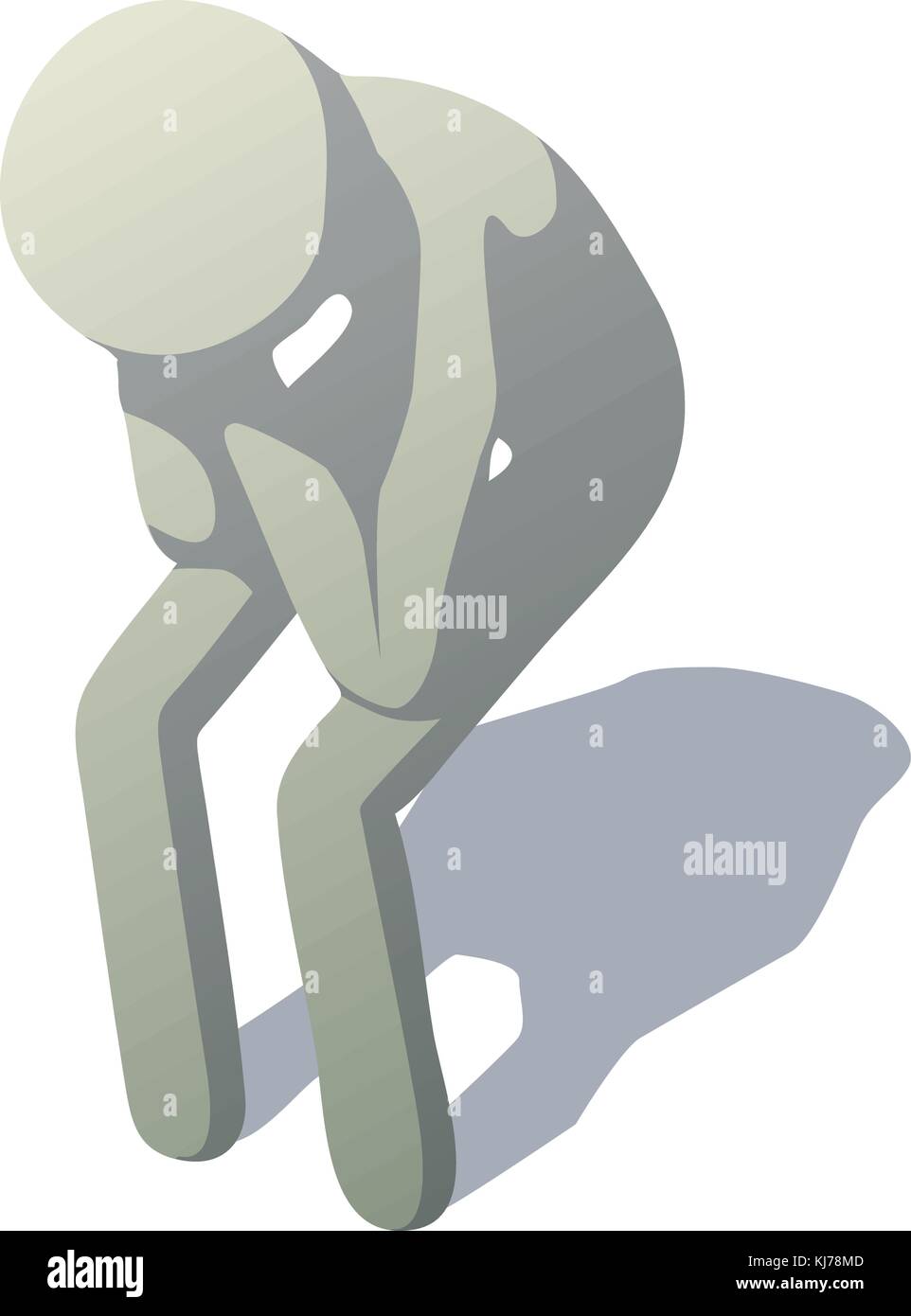 Stick man crying icon, isometric style Stock Vector Image & Art - Alamy