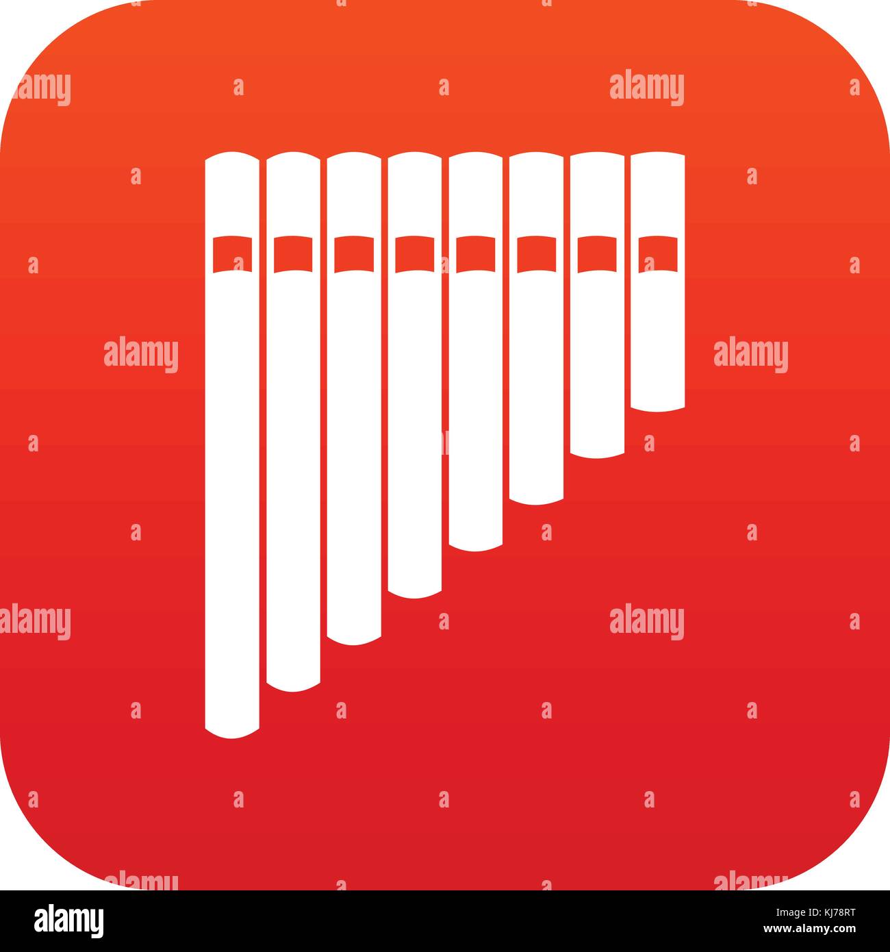 Pan flute icon digital red Stock Vector Image & Art - Alamy