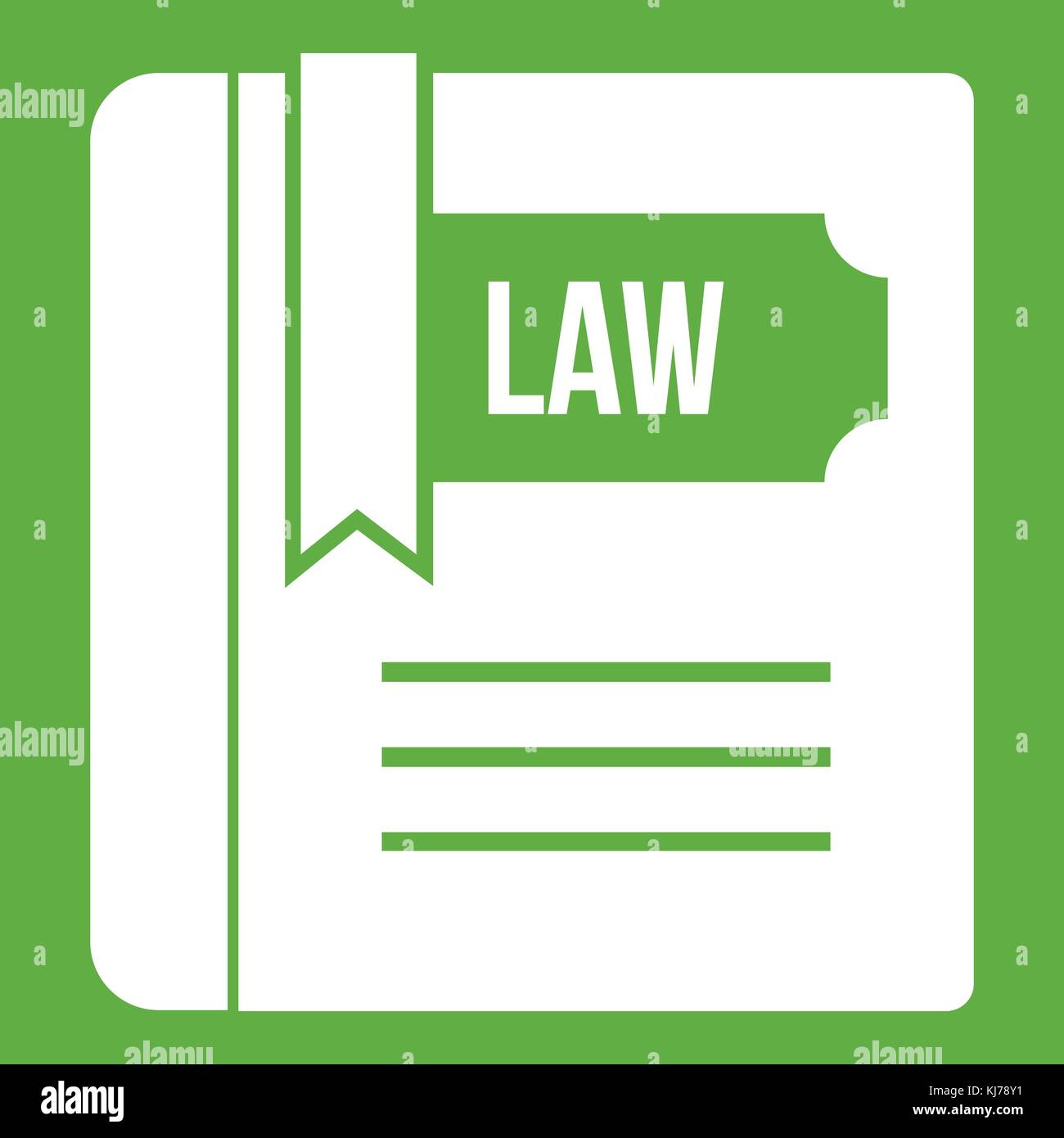 Law book icon green Stock Vector Image & Art - Alamy